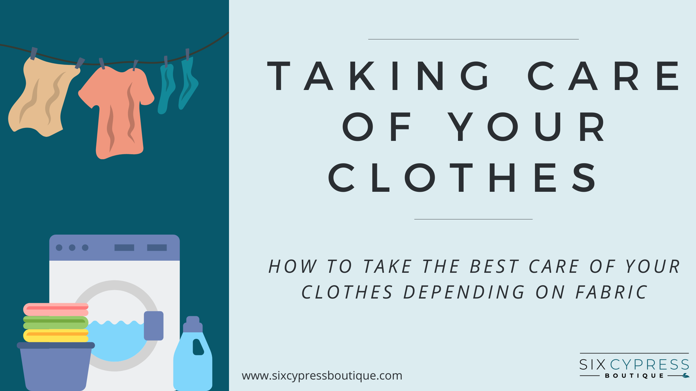 Taking Care of Your Clothes : how to take care of your clothes dependi ...